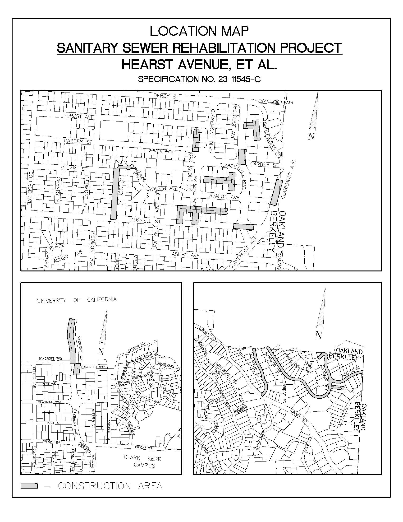 Sanitary Sewer Rehabilitation: Hearst and others | City of Berkeley